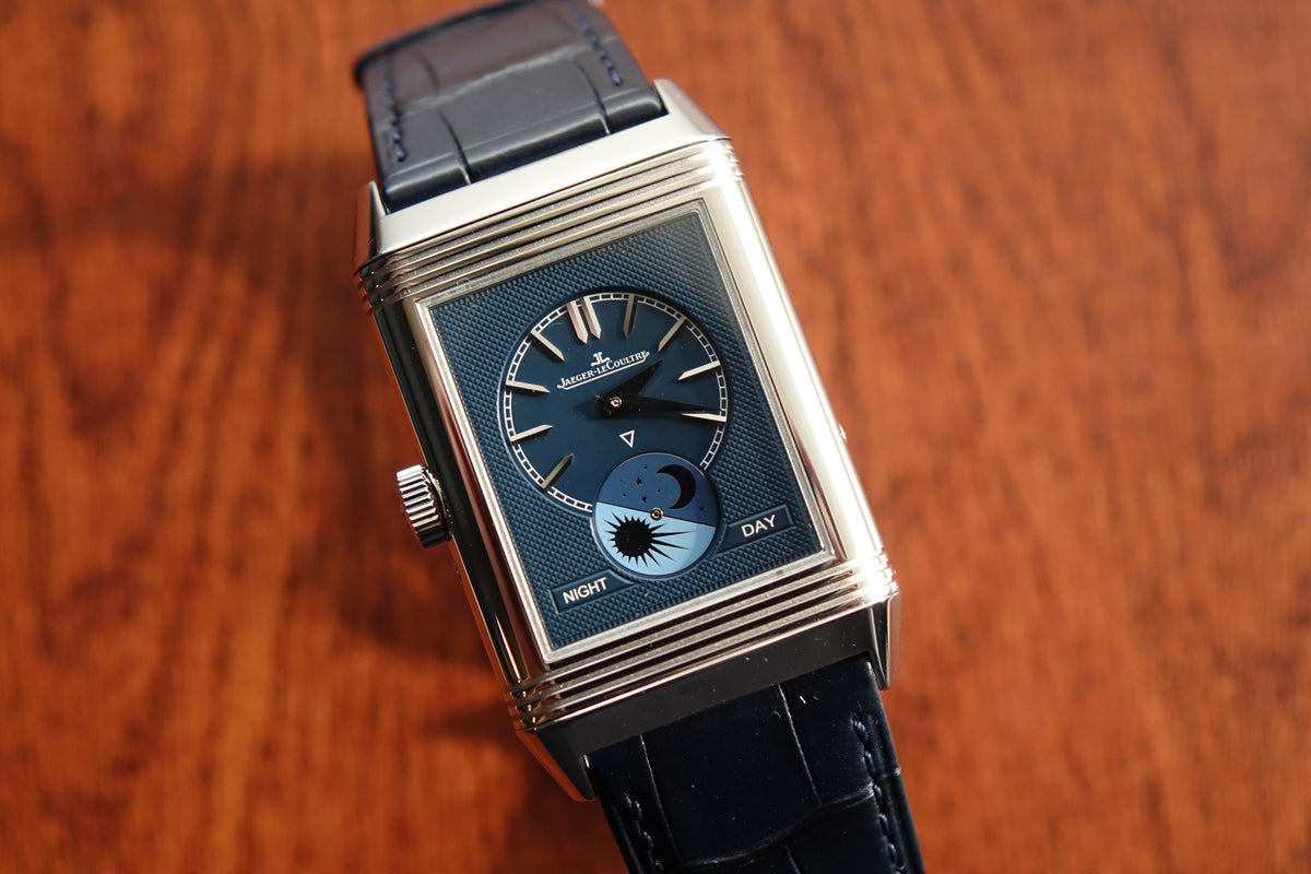 JLC Tribute Moon Duoface Q3958420 dual time full calendar – Wristime