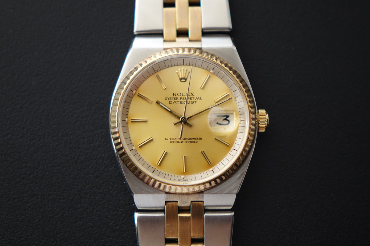 Rolex Oyster Perpetual DateJust 1630 champagne dial not oysterquartz ...