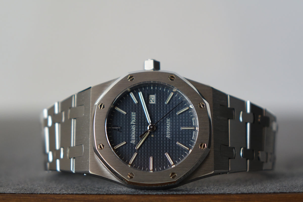 Audemars Piguet Royal Oak Blue dial 15000ST full set – Wristime
