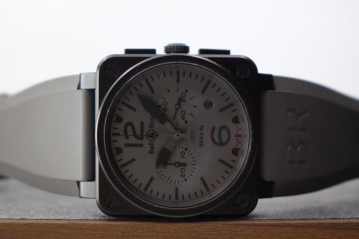 Bell & Ross BR 03-94 COMMANDO with booklets, tools and New Strap – Wristime