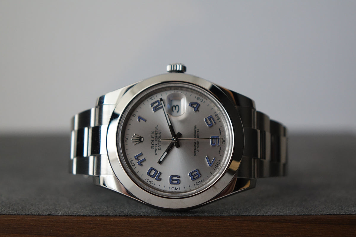 Rolex Datejust 2 116300 Arabic indices blue full set – Wristime