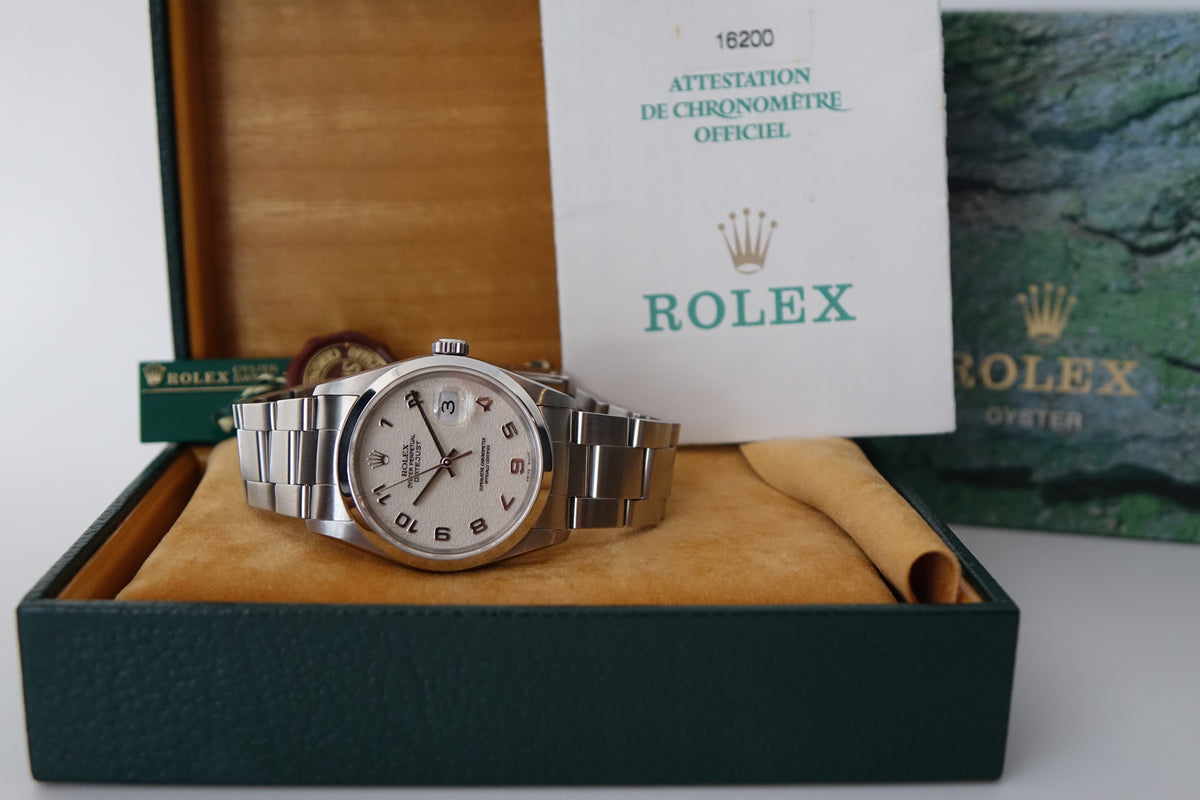 Rolex Datejust 36 16200 Ivory computer dial full set – Wristime