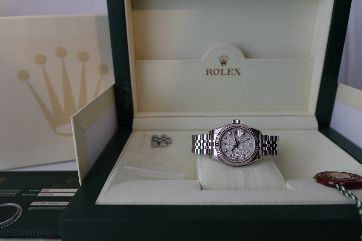 Rolex Datejust 26 179174G Computer dial 10P diamond full set – Wristime