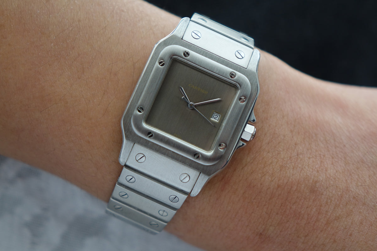 Cartier Santos Carree 2960 Slate grey ghost dial full set – Wristime